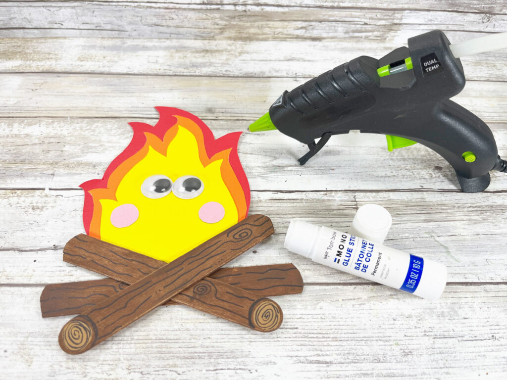 Popsicle Stick Campfire Craft for Kids | Today's Creative