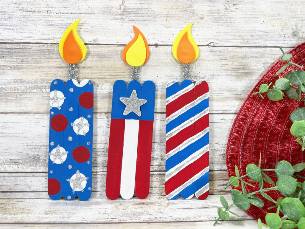 Popsicle Stick Firecracker (4th of July Craft for Kids)