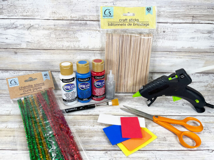 Popsicle Stick Firecracker (4th of July Craft for Kids)