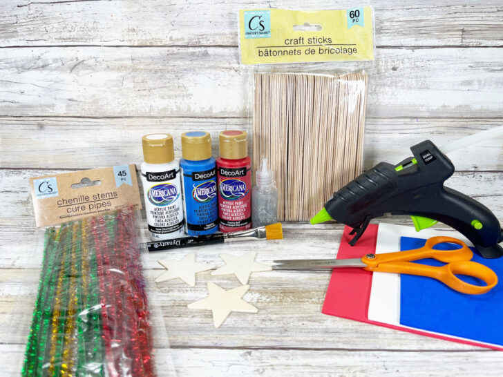 4th of July Popsicle Stick Fireworks Craft for Kids!