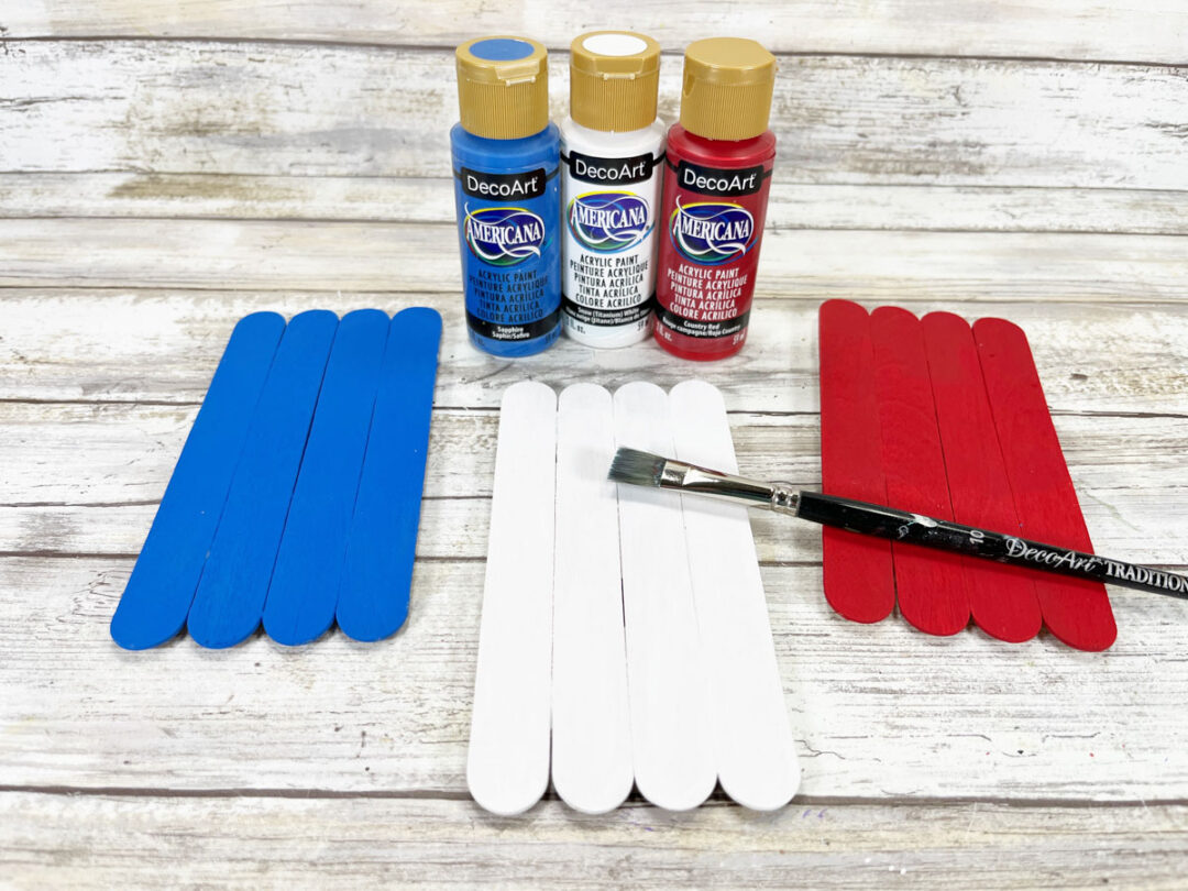 4th of July Popsicle Stick Fireworks Craft for Kids!