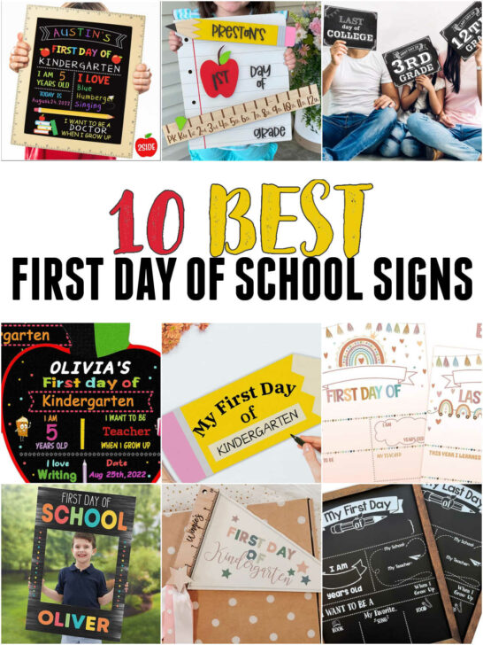 10 Best First Day of School Signs | Today's Creative Ideas
