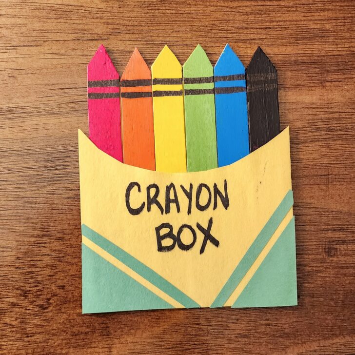 Popsicle Stick Crayon Box Craft | Today's Creative Ideas