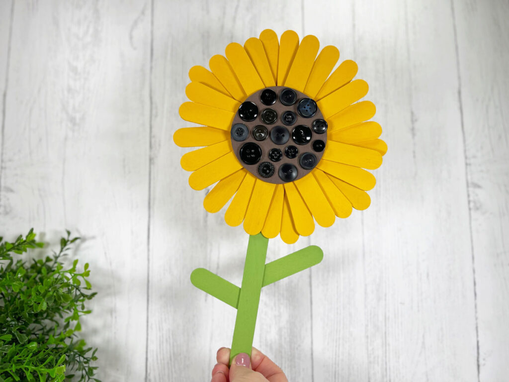 Popsicle Stick Sunflower Craft | Today's Creative Ideas