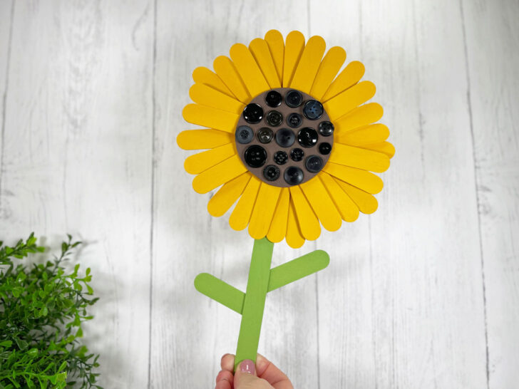 Popsicle Stick Sunflower Craft | Today's Creative Ideas