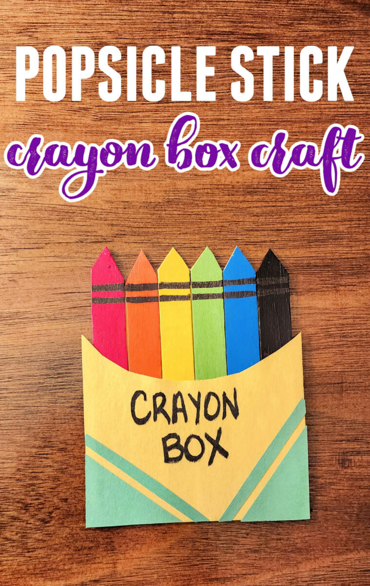 Popsicle Stick Crayon Box Craft | Today's Creative Ideas