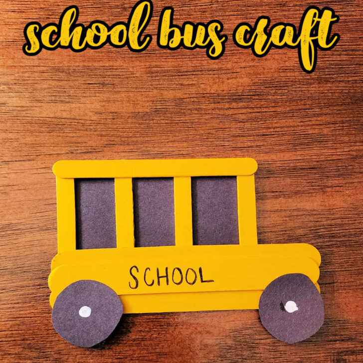 Popsicle Stick School Bus Craft for Kids | Today's Creative