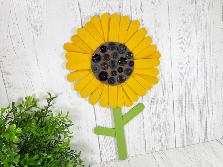 Popsicle Stick Sunflower Craft | Today's Creative Ideas