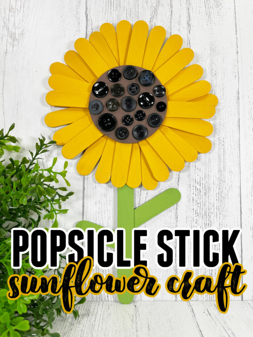 Popsicle Stick Sunflower Craft | Today's Creative Ideas