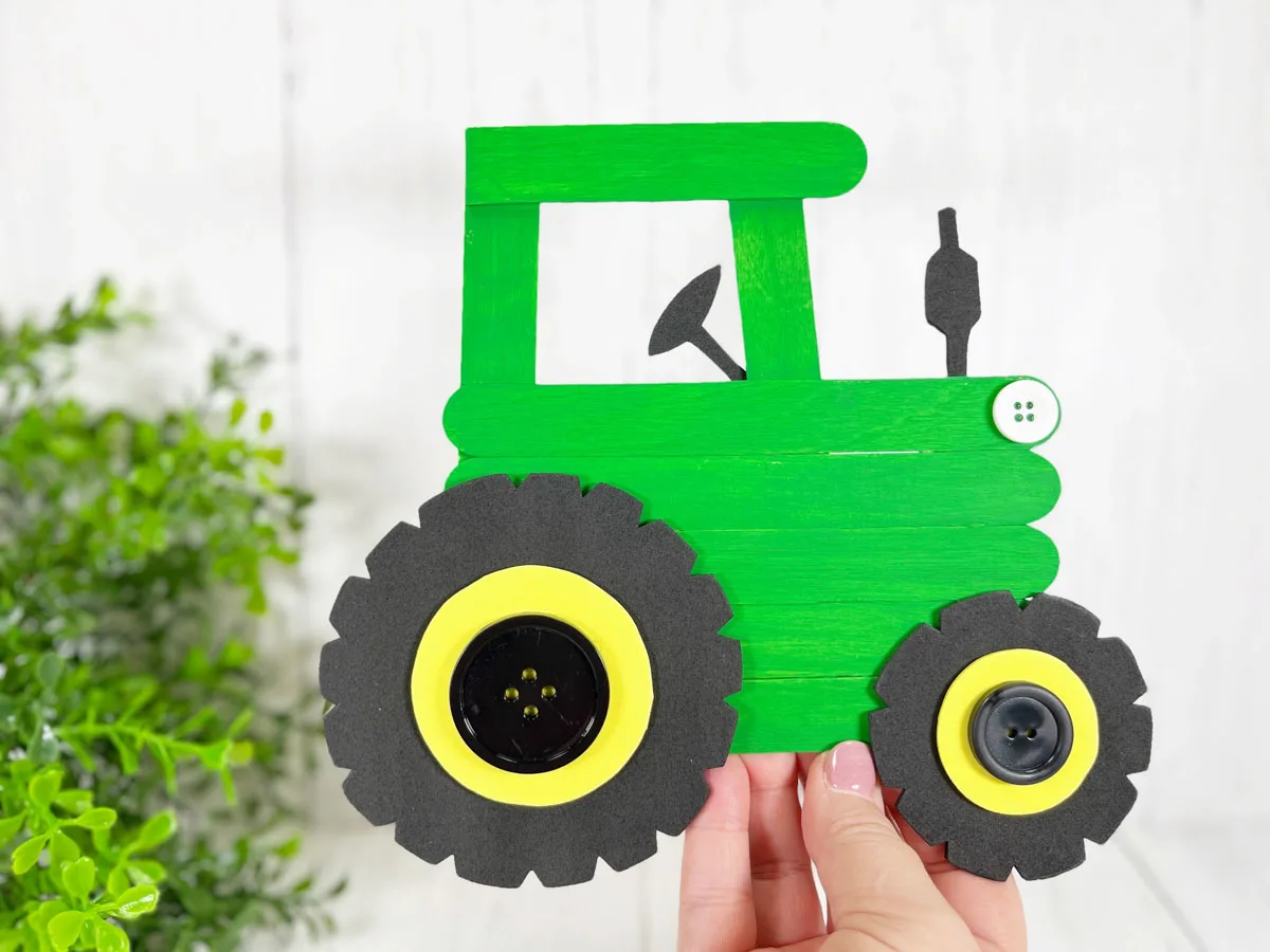 Popsicle Stick Tractor Craft for Kids | Today's Creative