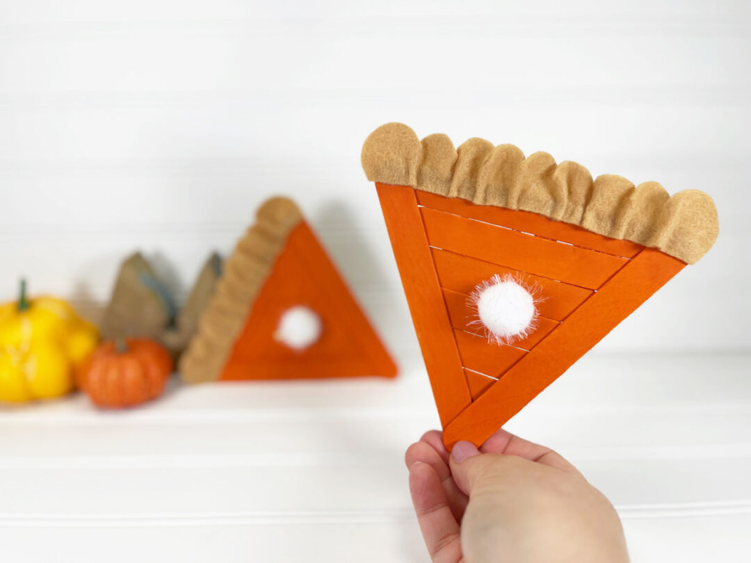 Popsicle Stick Pumpkin Pie Craft for Kids | Today's Creative Ideas