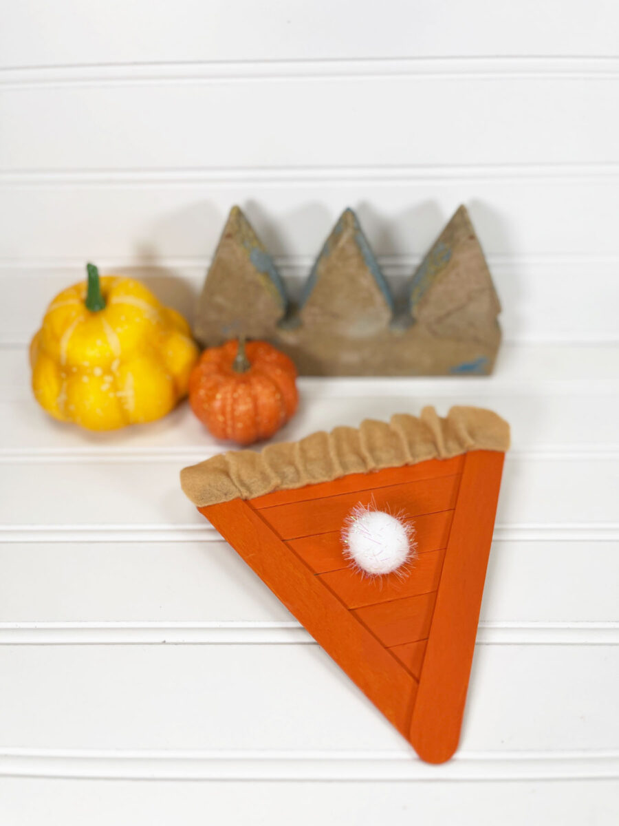Popsicle Stick Pumpkin Pie Craft for Kids | Today's Creative Ideas