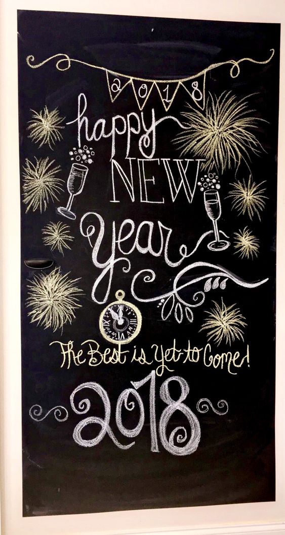 New Year Chalkboard Art Ideas Today s Creative Ideas New Year Chalkboard Art Ideas Today s Creative Ideas