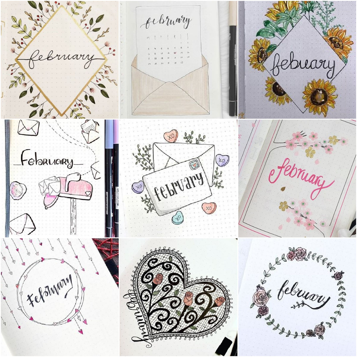 February Bullet Journal Ideas | Today's Creative Ideas