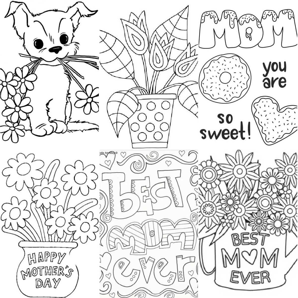 200+ Mother's Day Coloring Pages | Today's Creative Ideas